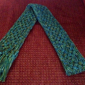 Crochet Scarf Pattern, Aberdeen Castle Braided Cable Scarf Crochet ...