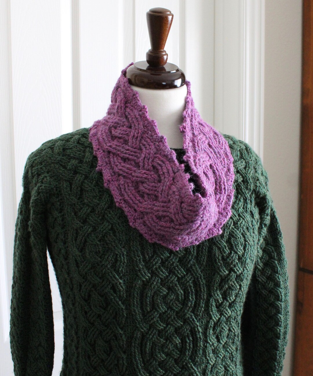 Crochet Scarf Pattern, Cotswolds Braided Cable Scarf Crochet Pattern ...