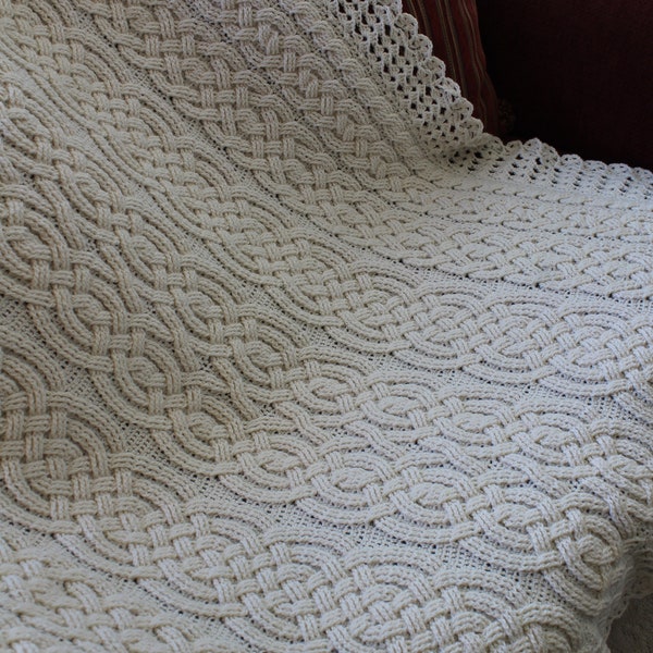 Aran Blanket - Etsy