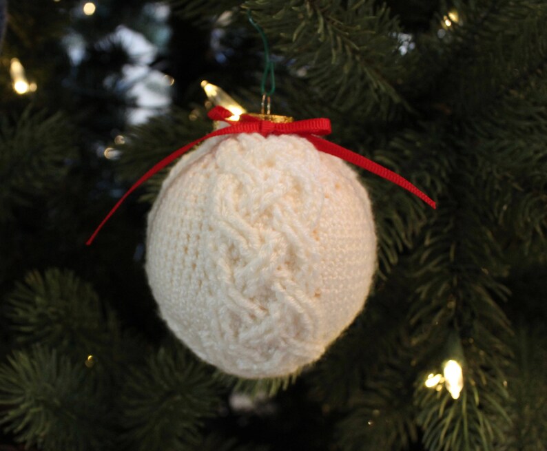 Four Crochet Ornament Patterns Celtic Cable Ornaments Crochet Pattern ...