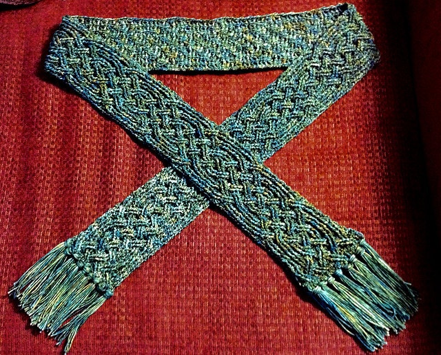 Crochet Scarf Pattern Aberdeen Castle Braided Cable Scarf - Etsy