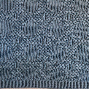 Crochet Blanket Pattern, Celtic Diamond Cable Braided Blanket Crochet ...
