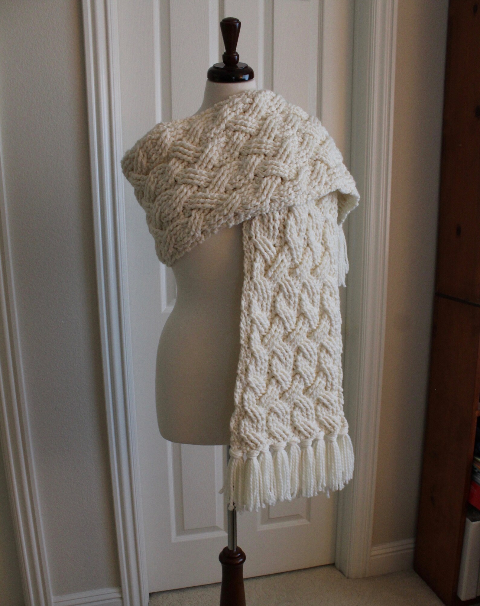Crochet Scarf Pattern, Super Scarf Celtic Crochet Pattern for Women and ...