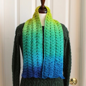 Crochet Scarf Pattern, Algae Braided Cable Scarf Crochet Pattern for ...