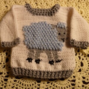Lambie Love Baby Sweater Crochet Pattern for Boys and Girls (size 0 to ...