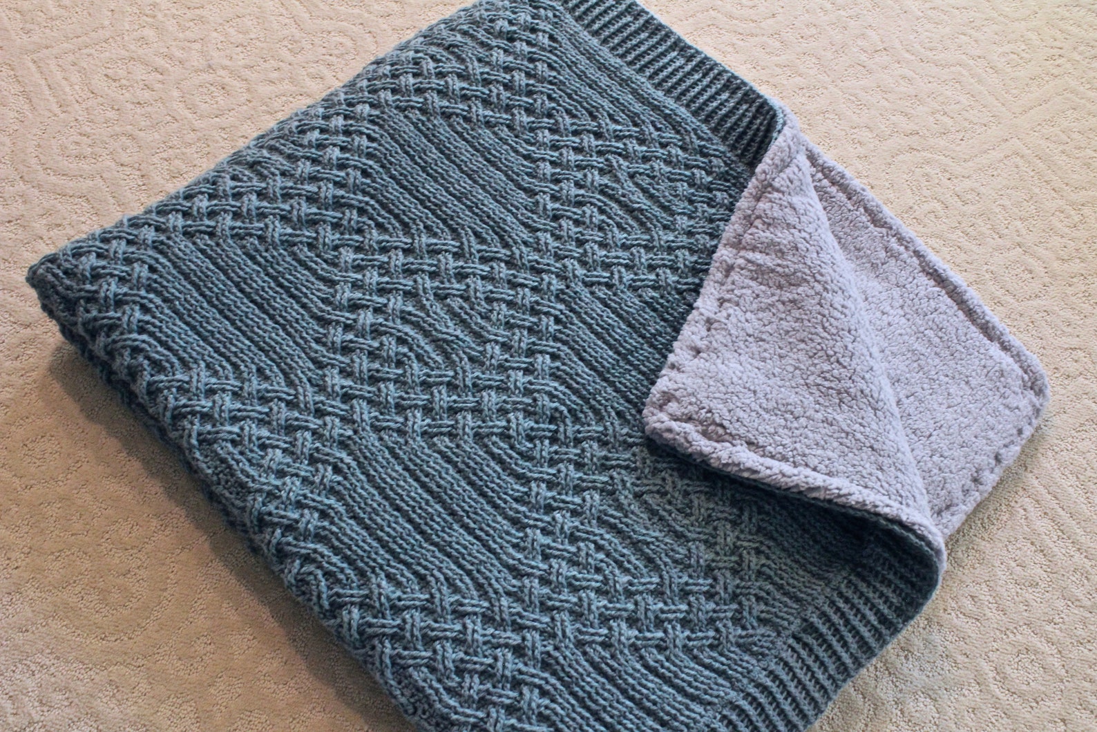 Crochet Blanket Pattern, Celtic Diamond Cable Braided Blanket Crochet ...
