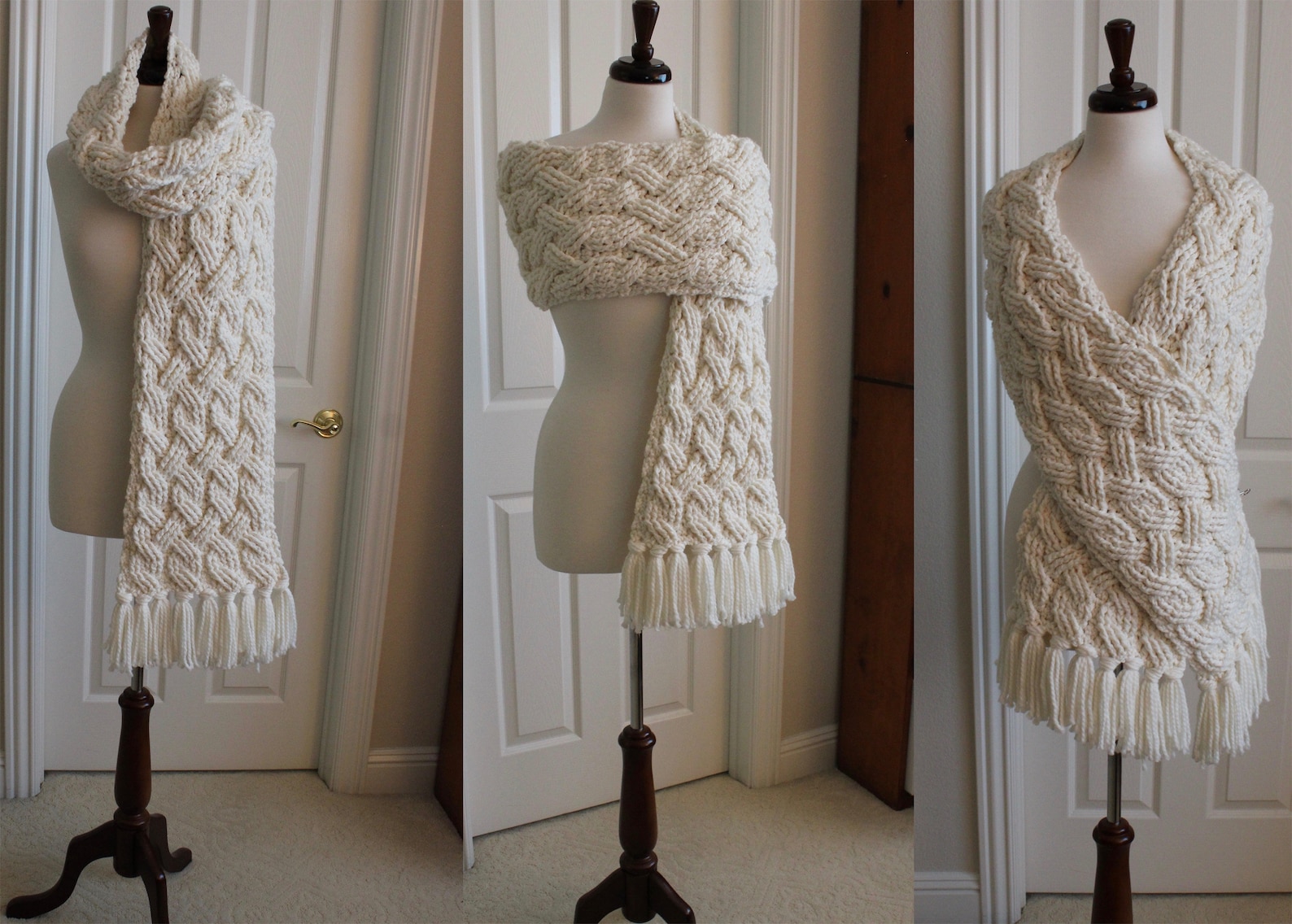 Crochet Scarf Pattern, Super Scarf Celtic Crochet Pattern for Women and ...
