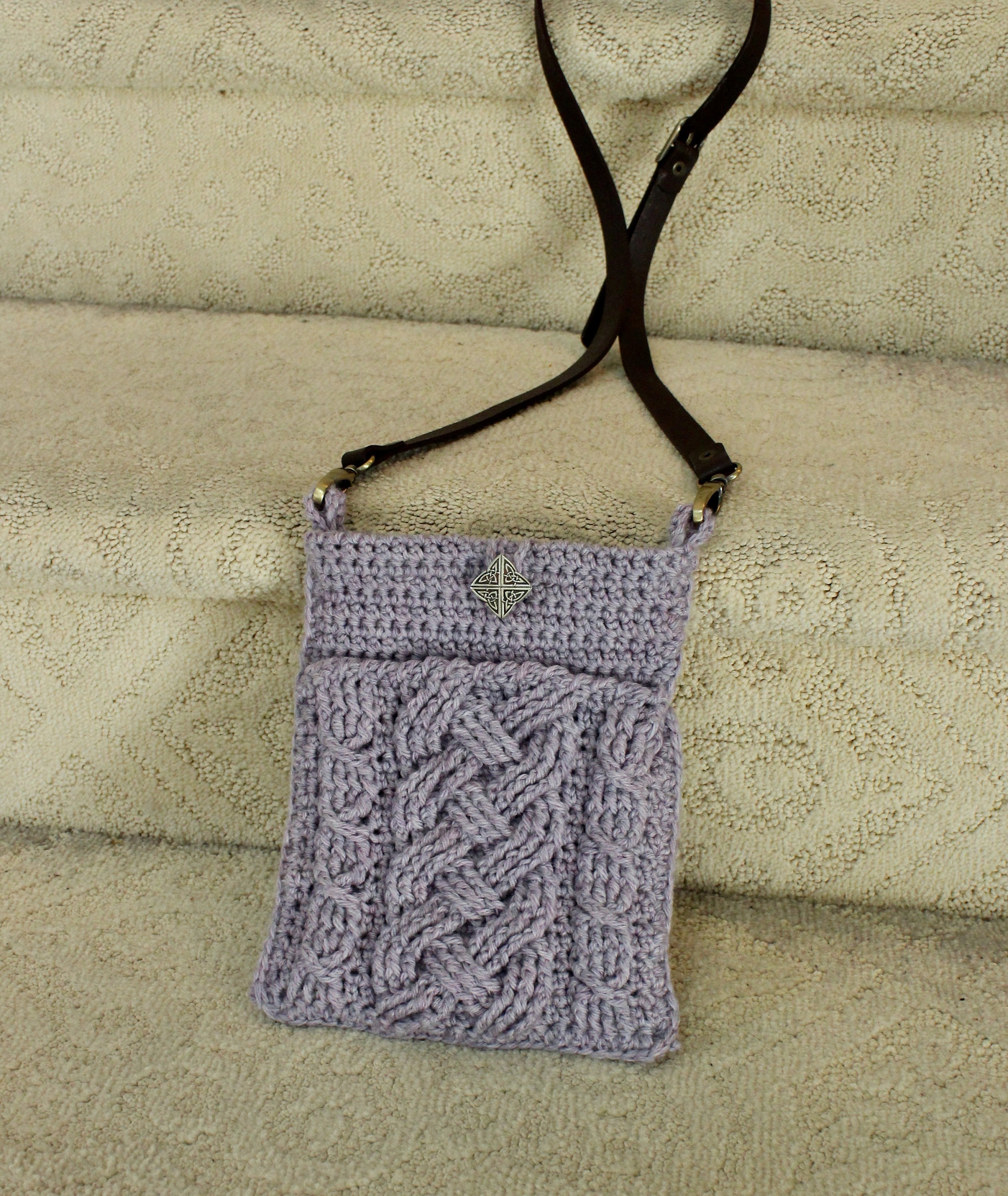 Inverness Cable Braided Purse or Tablet Case Crochet Pattern - Etsy