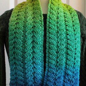 Crochet Scarf Pattern, Algae Braided Cable Scarf Crochet Pattern for ...