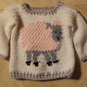 Lambie Love Baby Sweater Crochet Pattern for Boys and Girls (size 0 to ...