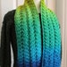 Crochet Scarf Pattern, Algae Braided Cable Scarf Crochet Pattern for ...