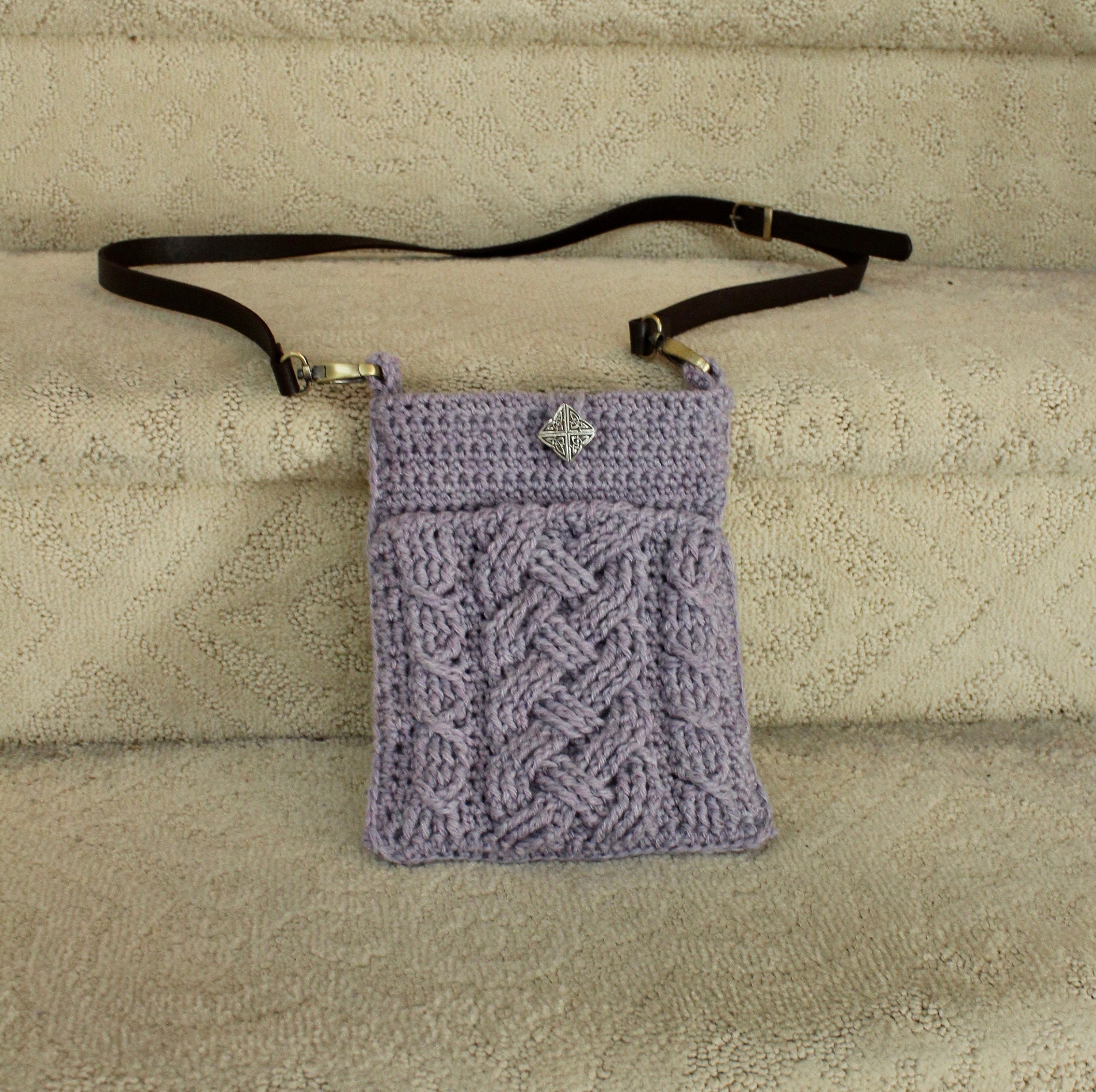 Inverness Cable Braided Purse or Tablet Case Crochet Pattern - Etsy