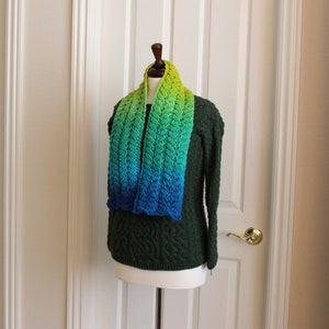 Crochet Scarf Pattern, Algae Braided Cable Scarf Crochet Pattern for ...