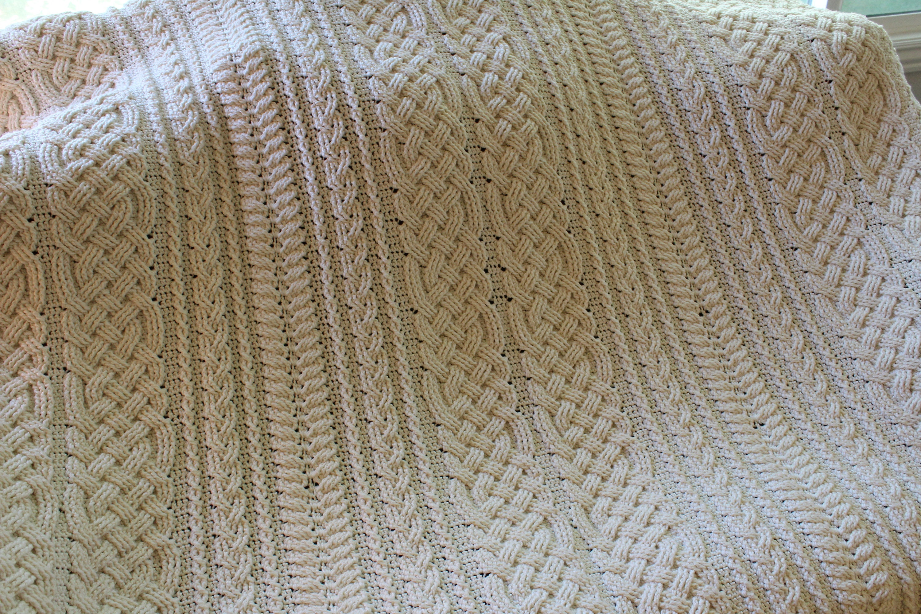 Crochet Blanket Pattern Celtic Twist Braided Cable Blanket | Etsy