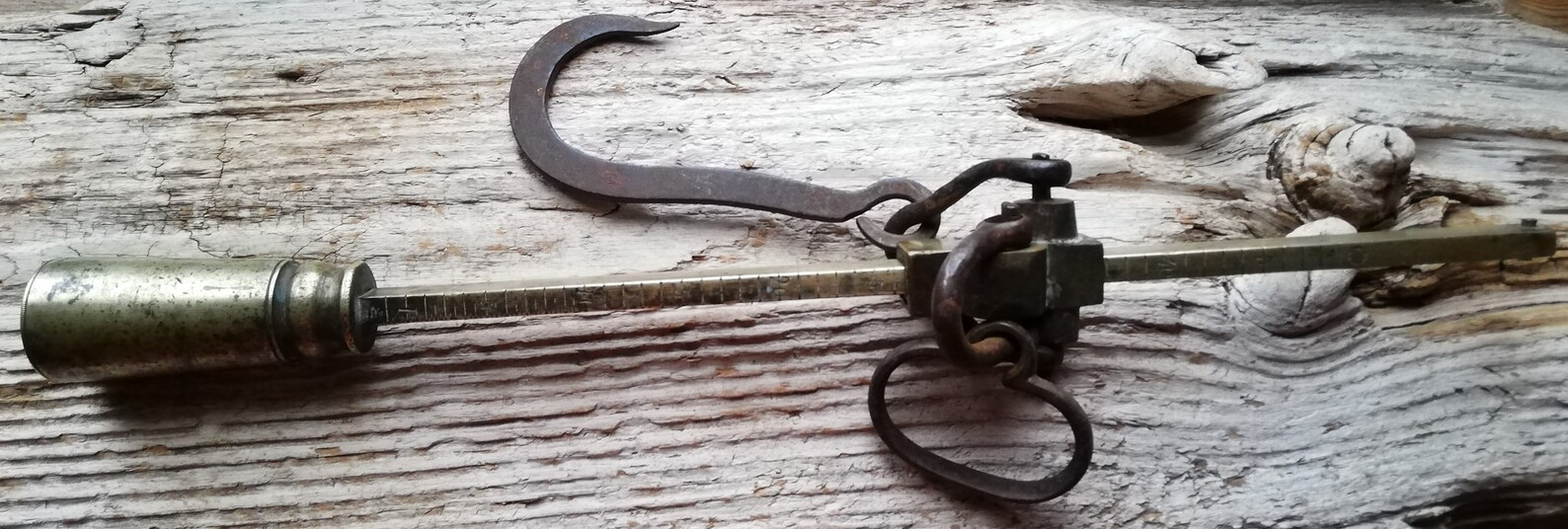 Antique Brass Balance Scale Brass Steelyard Roman Balance Bismarck ...