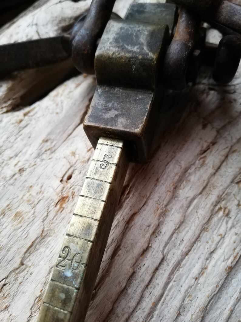 Antique Brass Balance Scale Brass Steelyard Roman Balance Bismarck ...