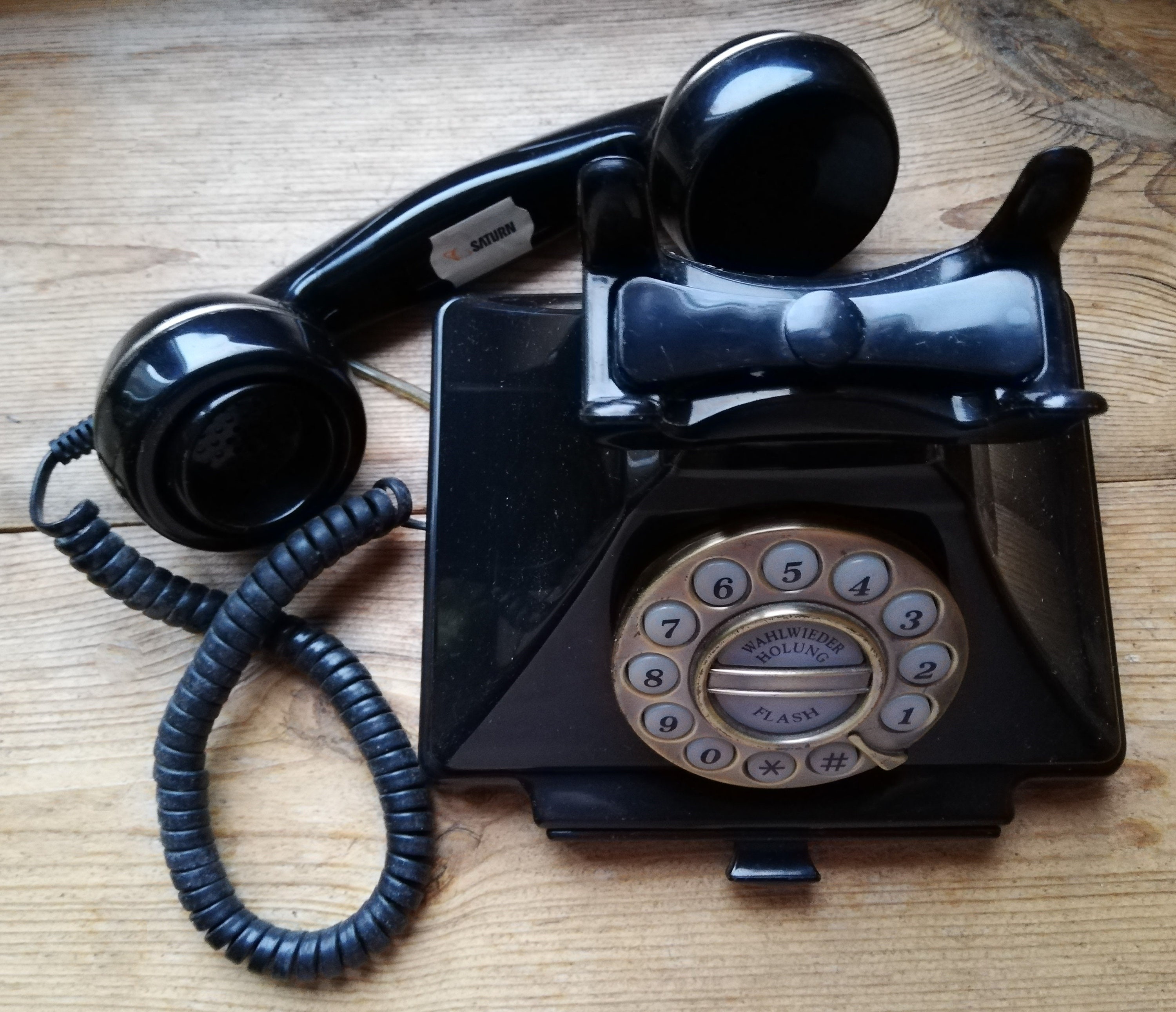 Vintage Nostalgia Telephone Welco 1500 Desk Phone Rotary Phone Black ...