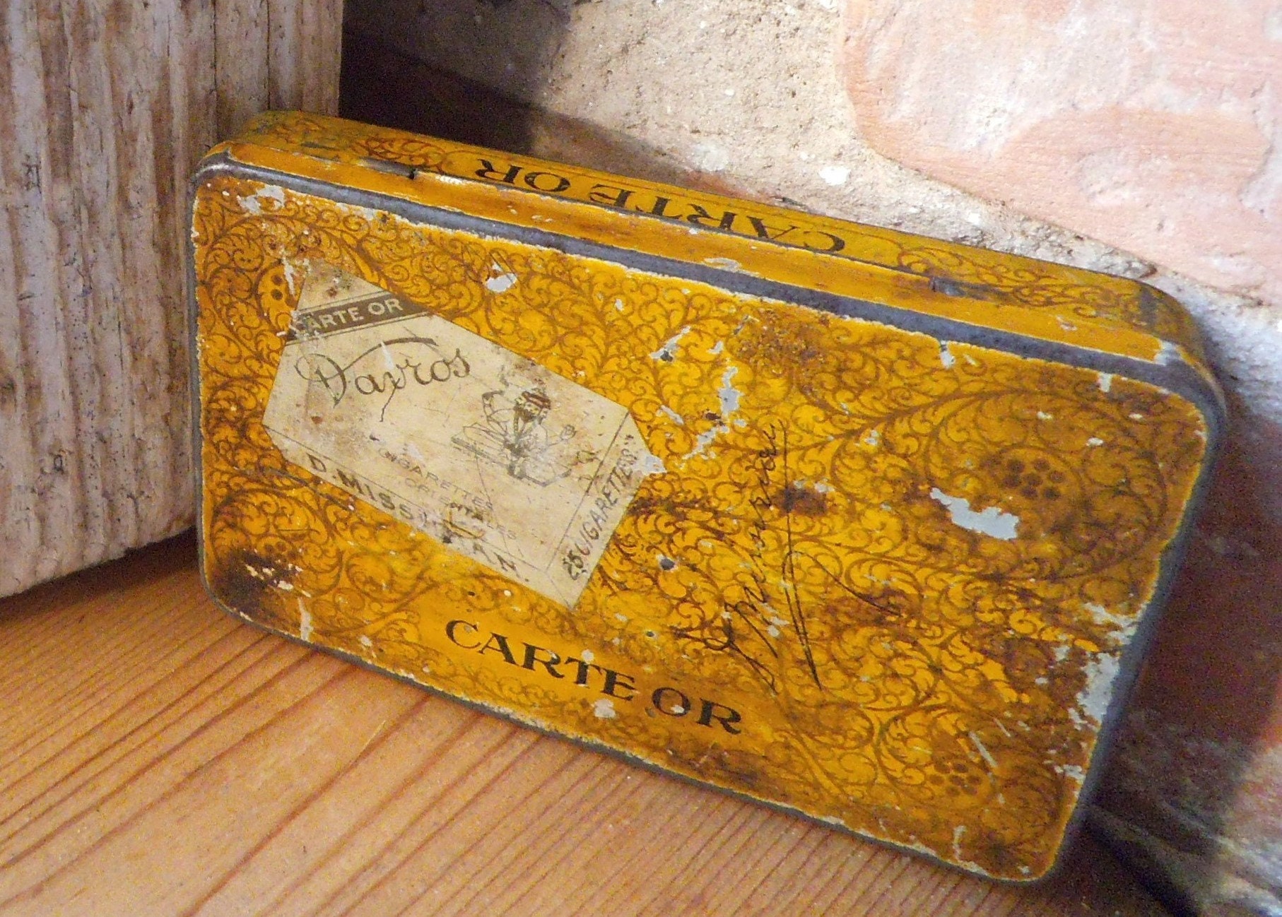 Davros Missirian Carte or Smyrna Cigarette Tin Metal Cigarette Case ...