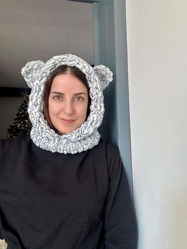 Bear Balaclava Ski Mask , Open Face , Helmet Cover and Helmet Protector ...