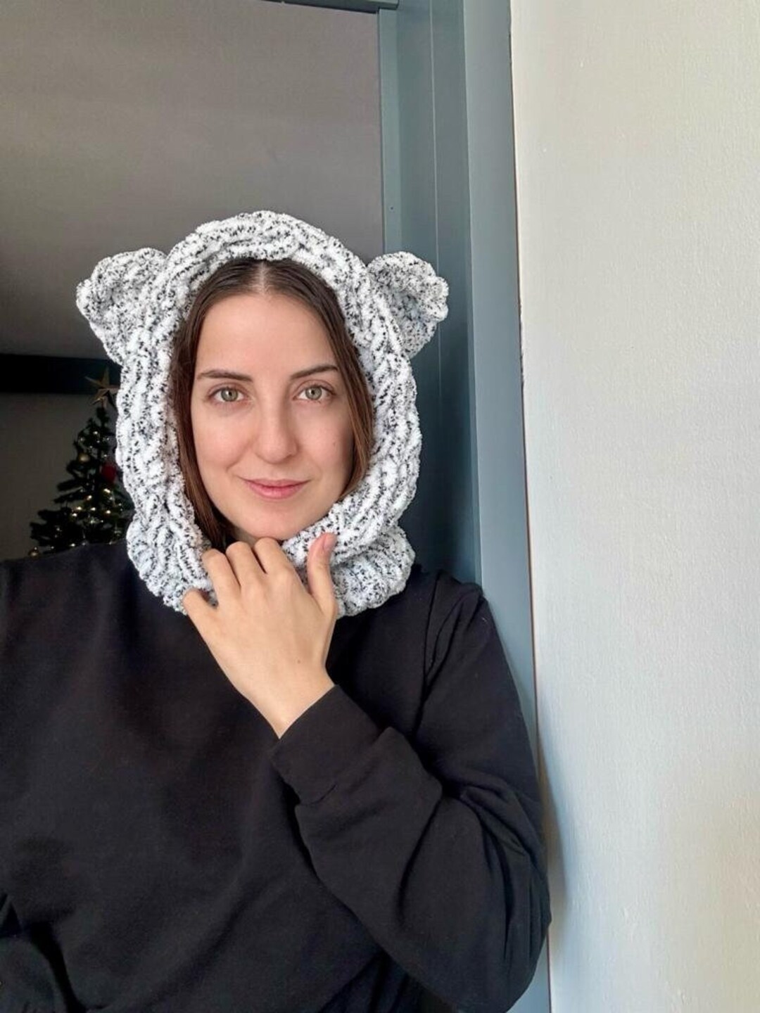 Bear Balaclava Ski Mask , Open Face , Helmet Cover and Helmet Protector ...