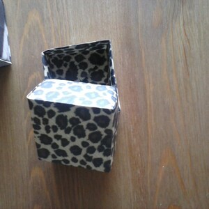 Animal Print Origami Boxes set of 5 - Etsy