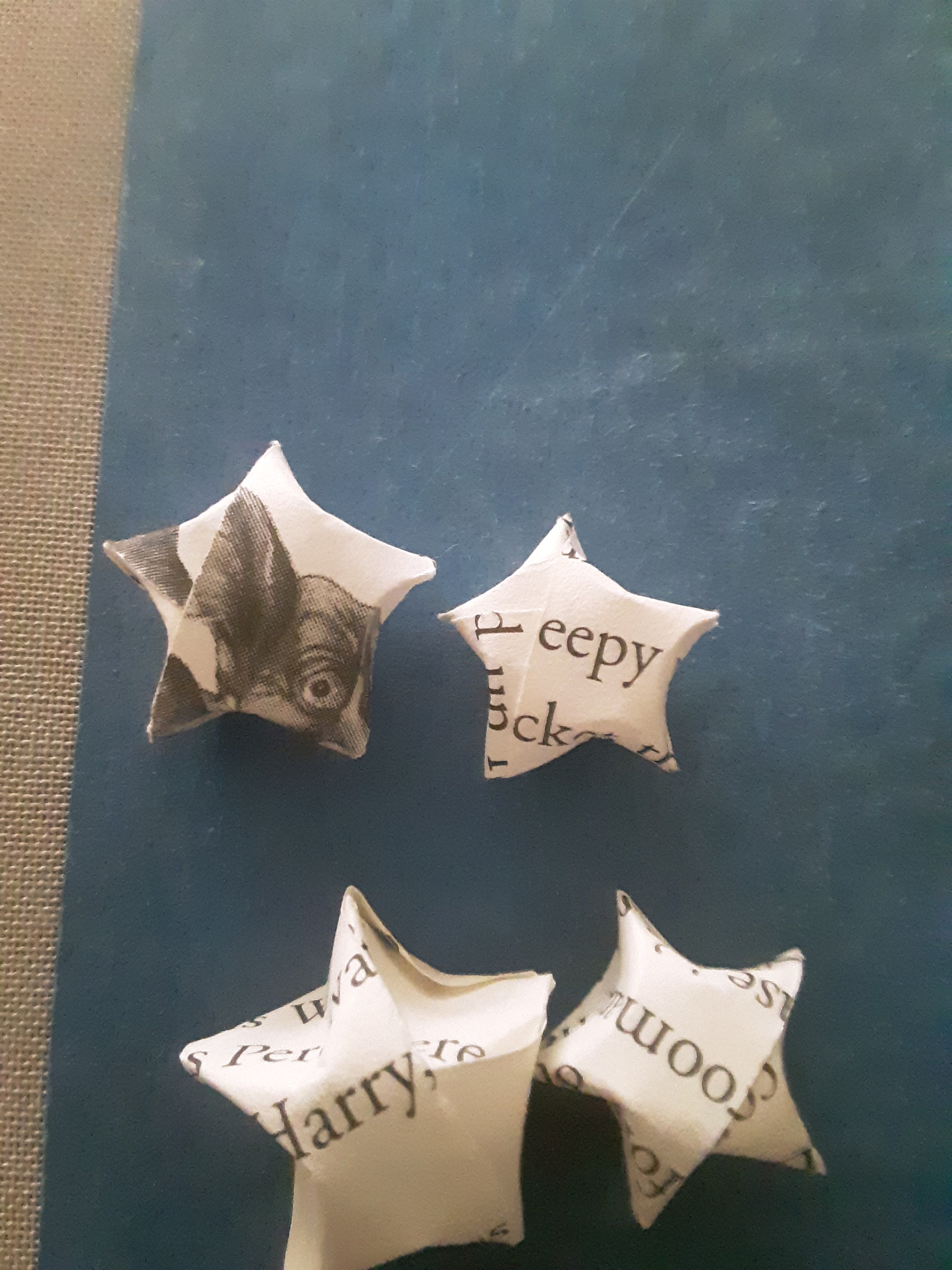 Book Page Origami Star Ornaments - Etsy Ireland