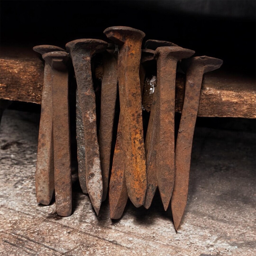 Authentic Rusty Railroad Spikes • Home Warding & Grounding | Set of 4 ...