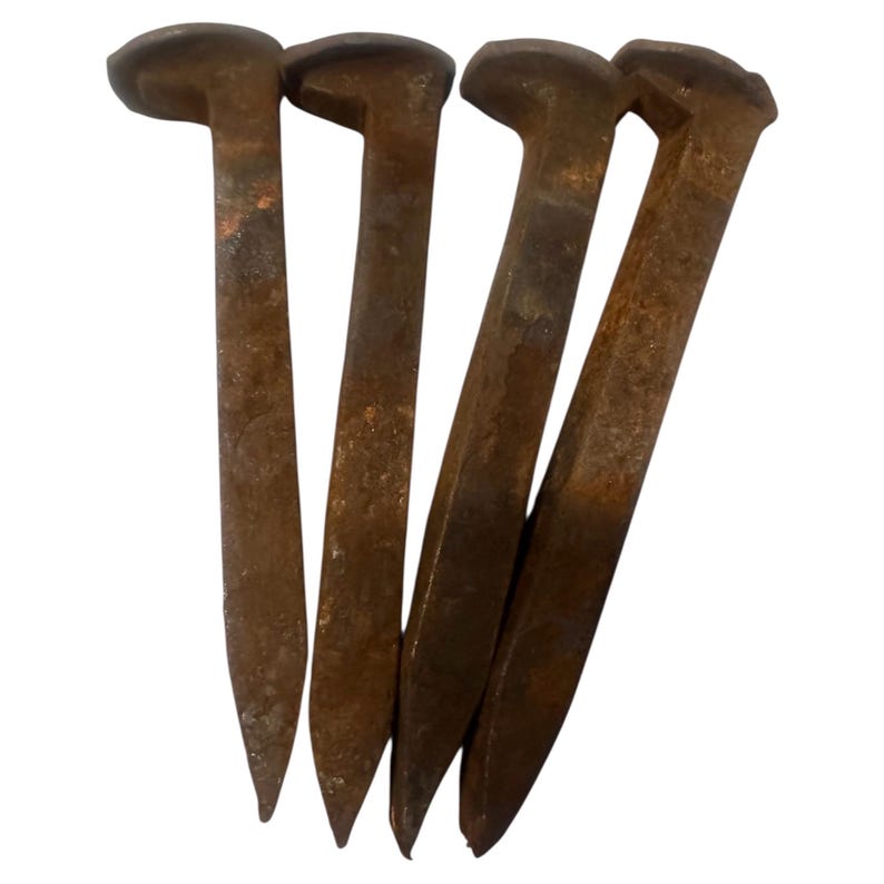 Authentic Rusty Railroad Spikes • Home Warding & Grounding | Set of 4 ...