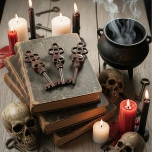 Cast Iron Skeleton Key | Hekate Offering, Road Opening • Threshold ...