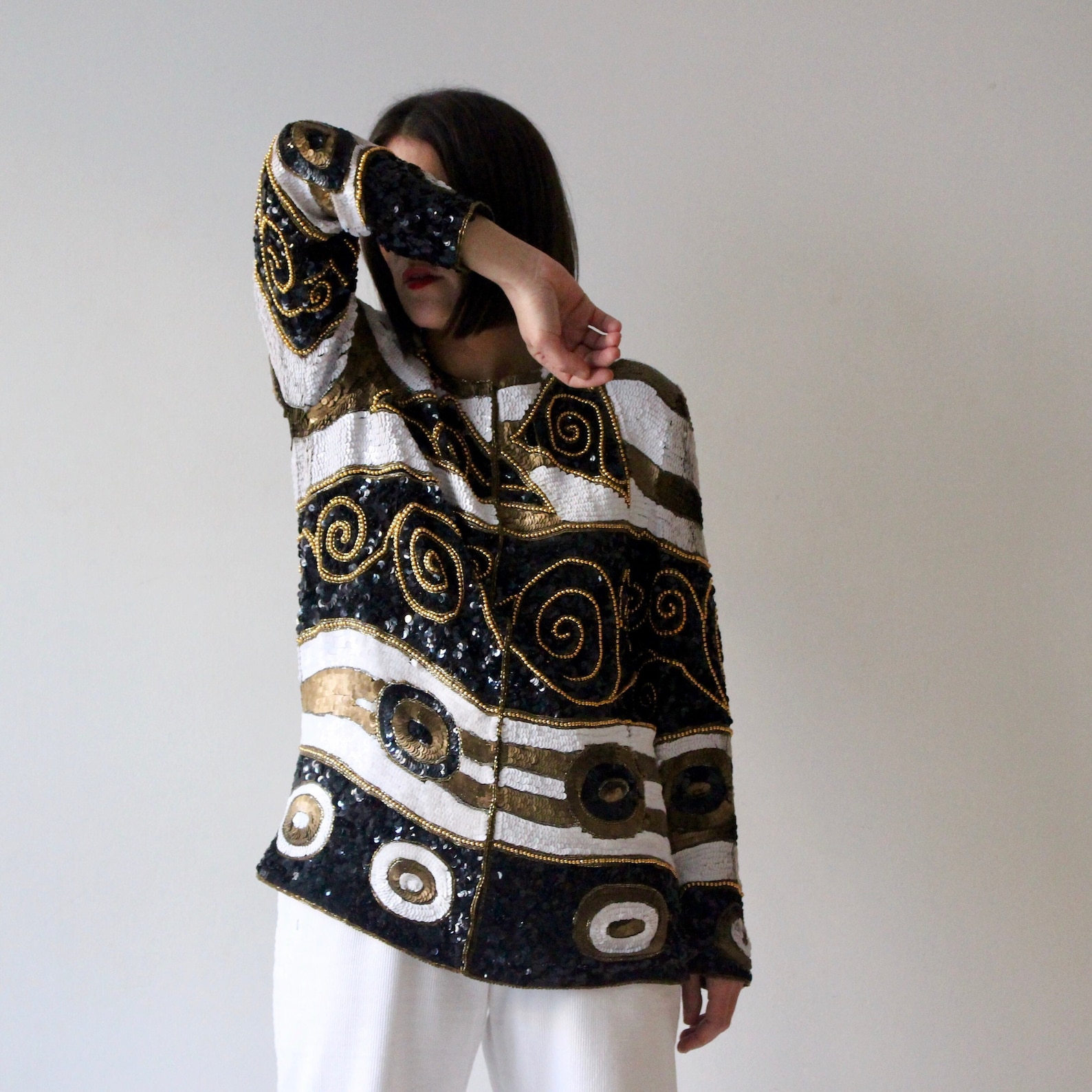 Nugget / Jacket JACQUES HEIM Vintage 60 / Made in France / Shiny Sequin ...