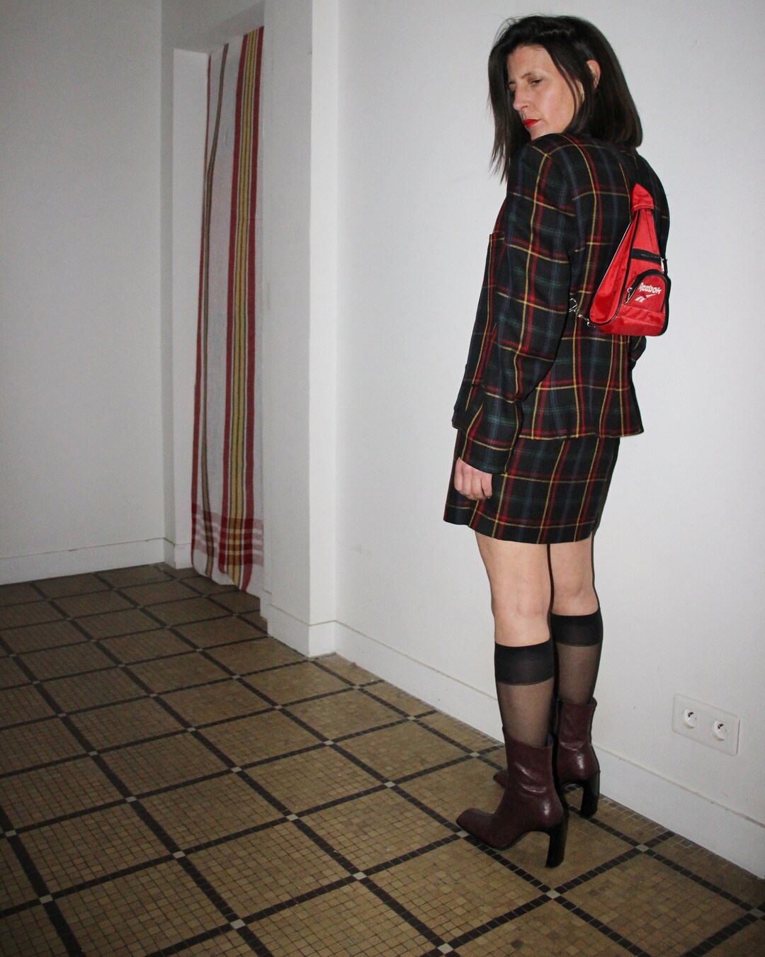 Red and Black Reebok Mini Backpack or Shoulder Bag - Etsy