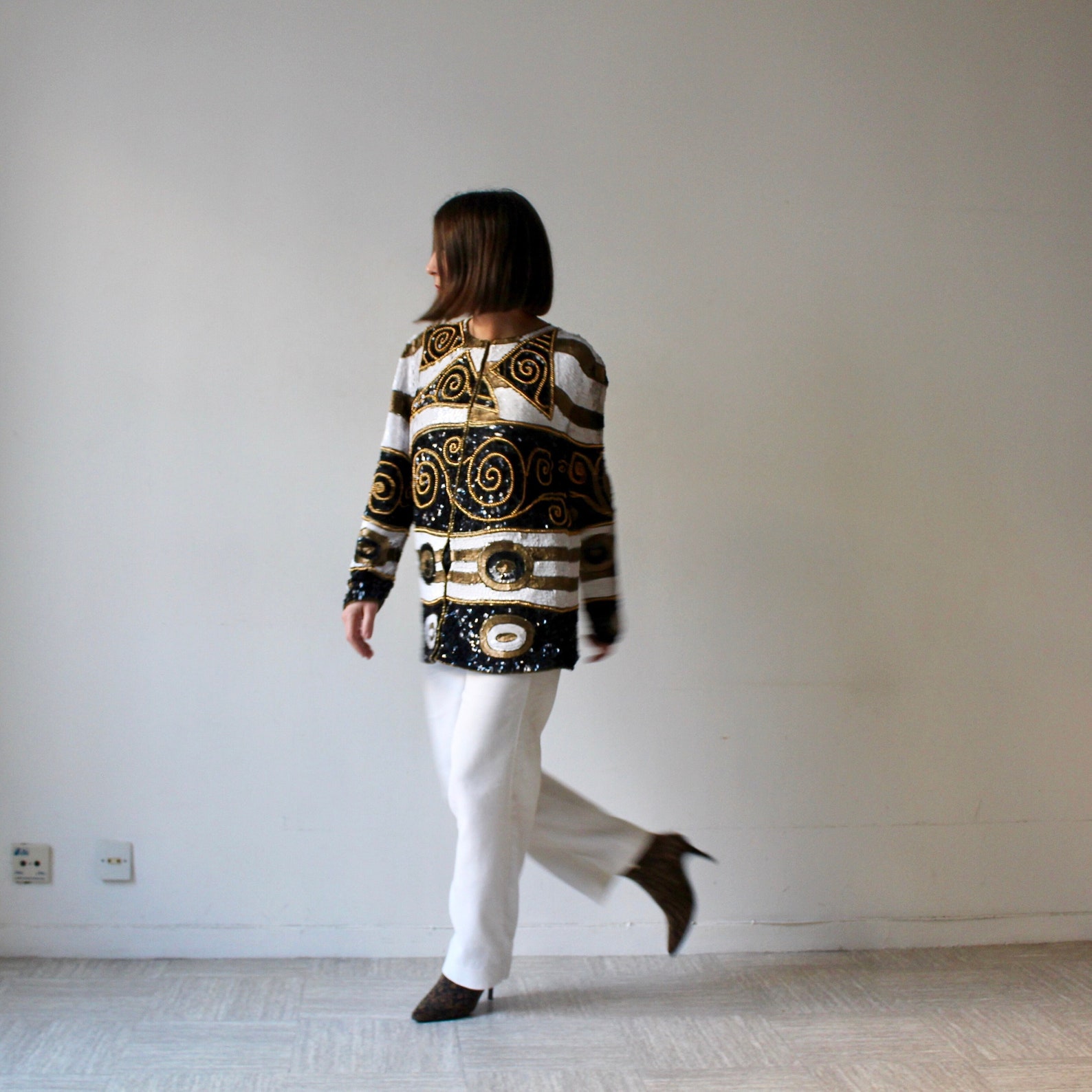 Nugget / Jacket JACQUES HEIM Vintage 60 / Made in France / Shiny Sequin ...