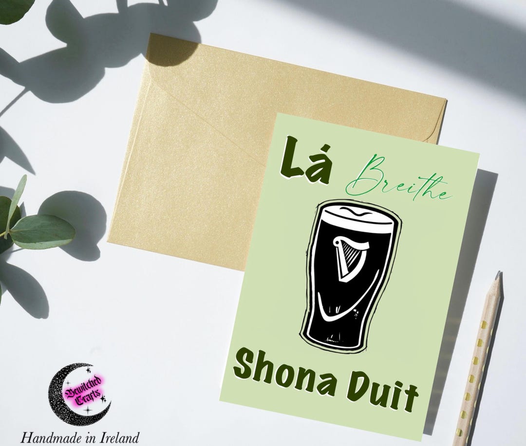 Irish Language Birthday Card - Etsy
