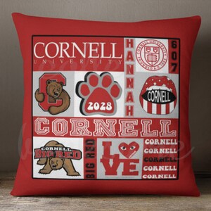Custom COLLEGE Pillow With Insert | Decorative Throw Pillow | Dorm Room ...