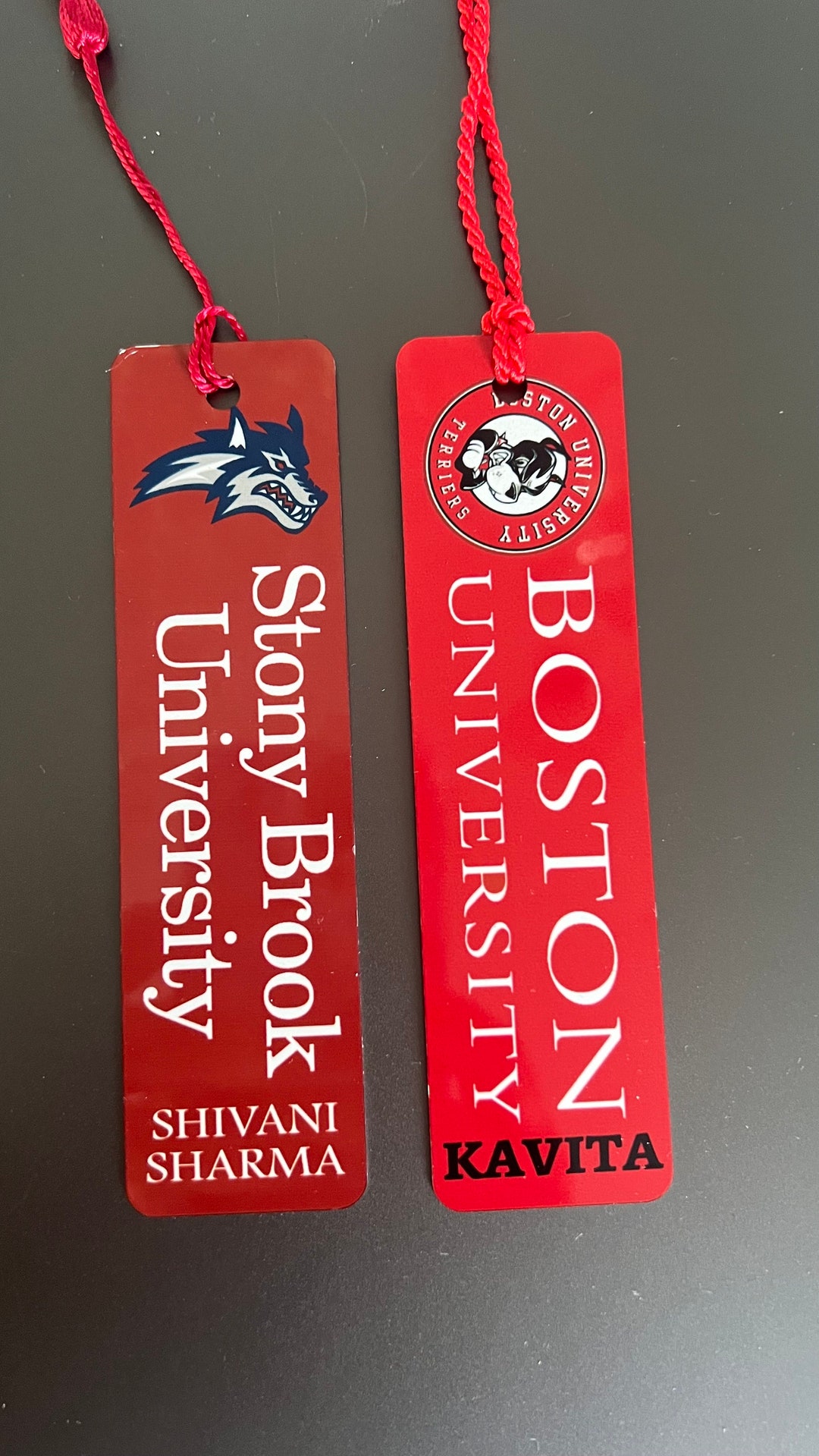 Custom College Personalized Aluminum Bookmarks Cornell NYU Michigan ...