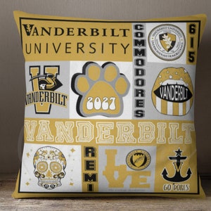Custom COLLEGE Pillow With Insert Decorative Throw Pillow - Etsy