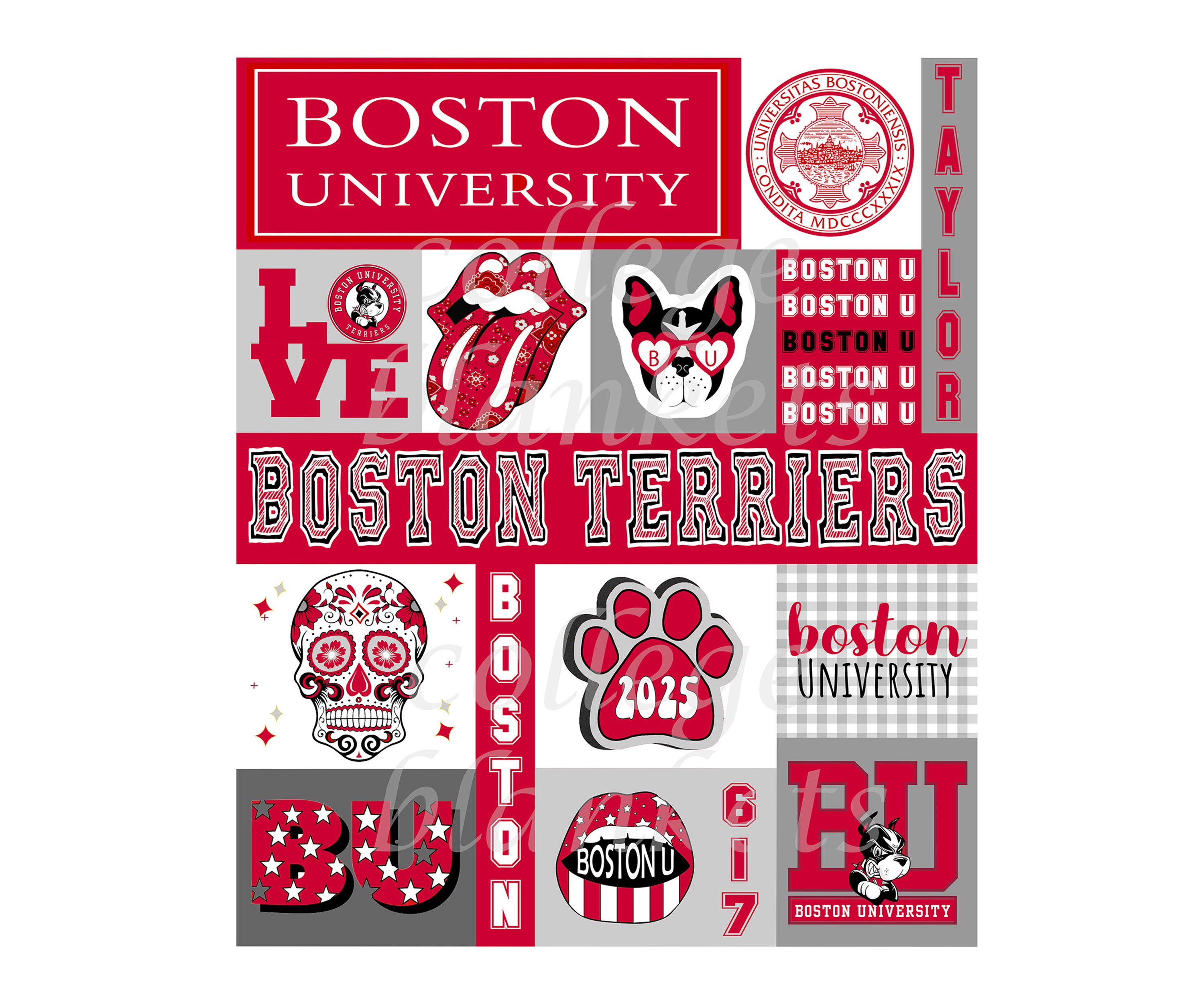 Custom College Blanket Personalized Fleece Blanket Photo - Etsy