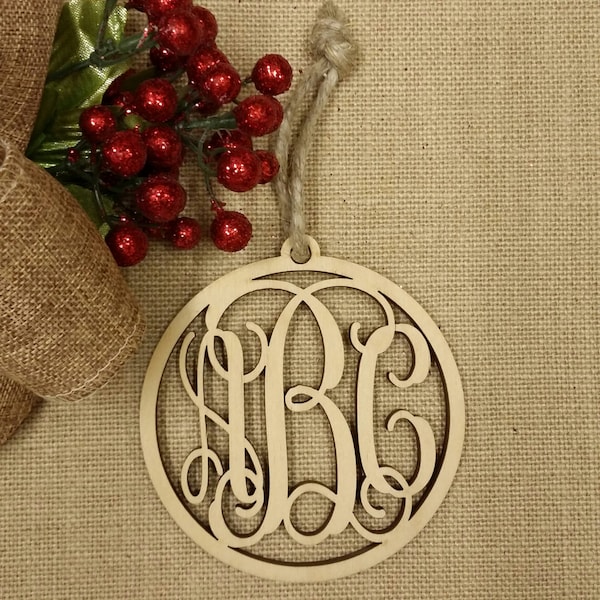 Monogram Ornament - Etsy