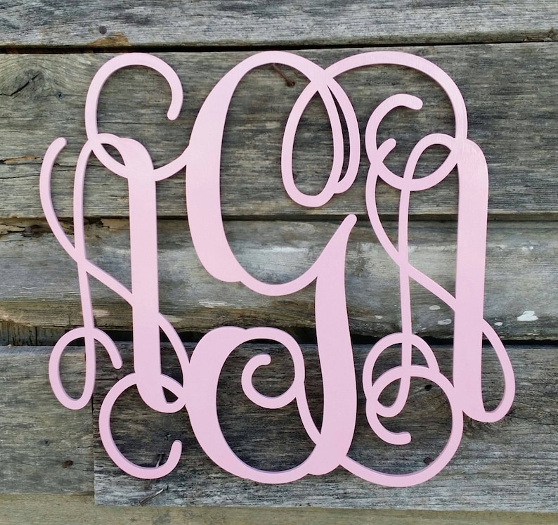 Wall Letters - Wall Hanging - Dorm Room Monogram - Painted Wooden ...