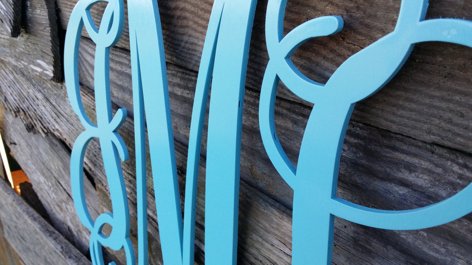 Wooden Monogram - Wooden Monogram Wall Hanging - Etsy