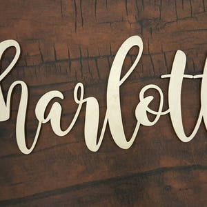 Unpainted Wall Name - Wooden Word Wall Hanging - Personalized Wall ...