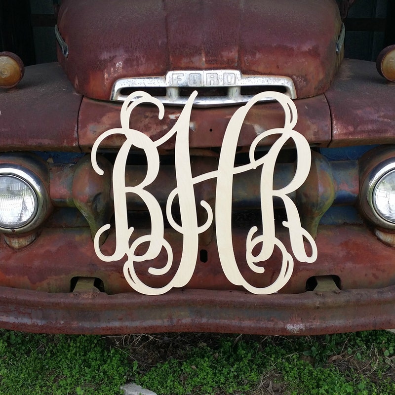 Wood Monogram - Etsy