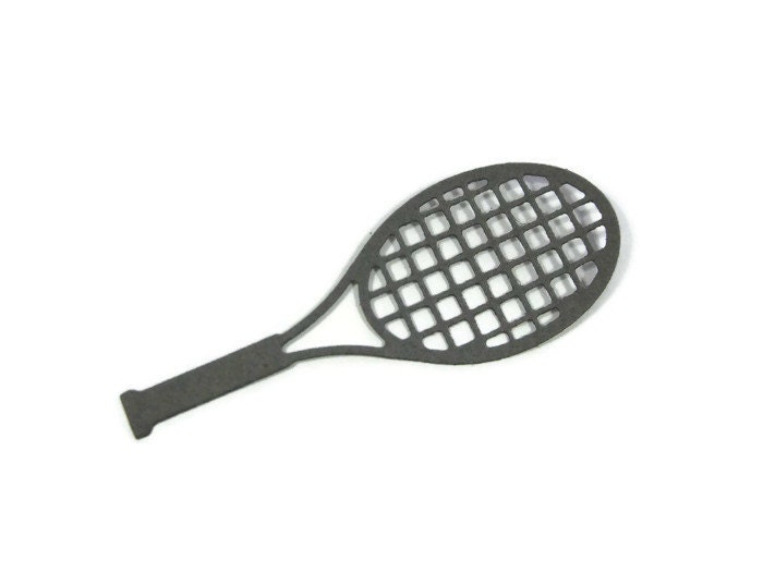 Paper Tennis Racket Die Cut Set of 20 | Etsy