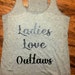 Ladies Love Outlaws Tri-blend Tank Shirt - Etsy