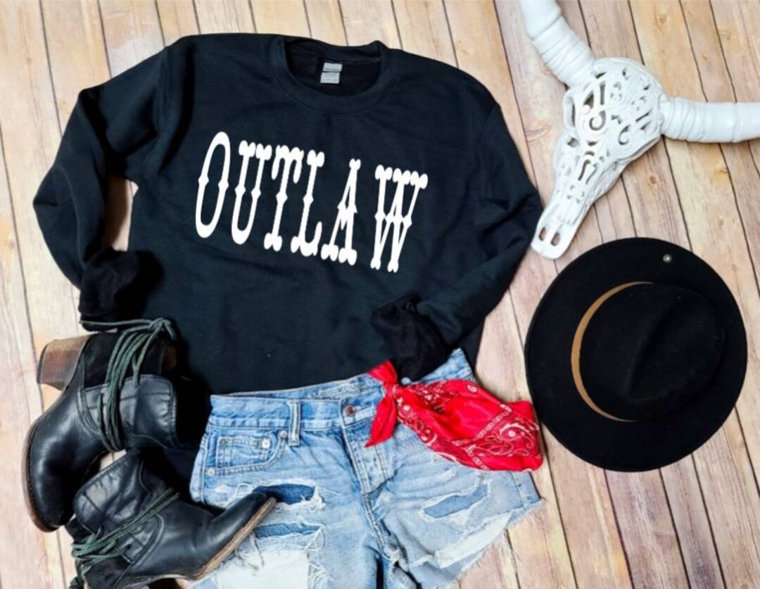 Outlaw Unisex Crew Neck Sweatshirt - Etsy