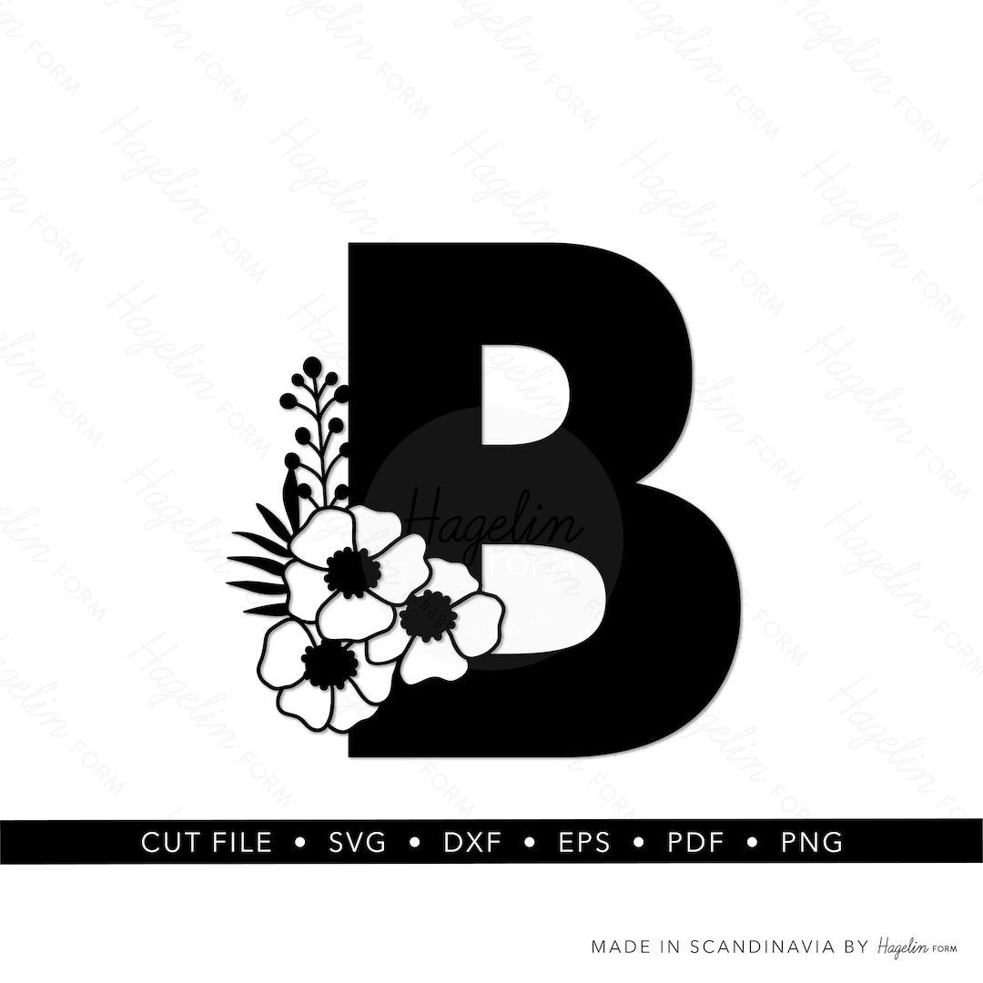 Lettre B SVG lettre Svg Alphabet SVG monogramme svg - Etsy France