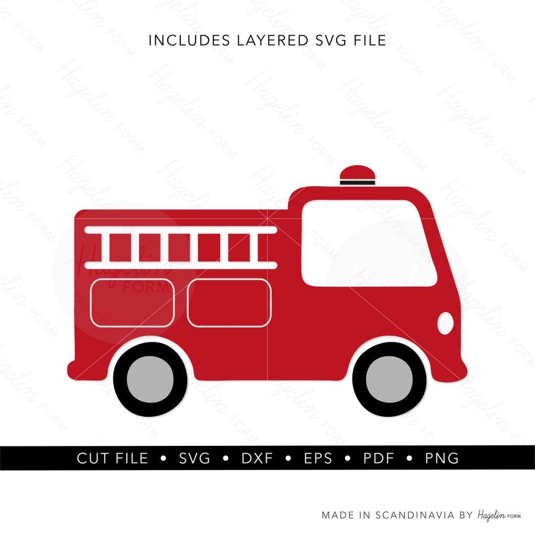Fire Truck SVG Fire Engine Svg Truck Kids SVG File Vehicle - Etsy UK