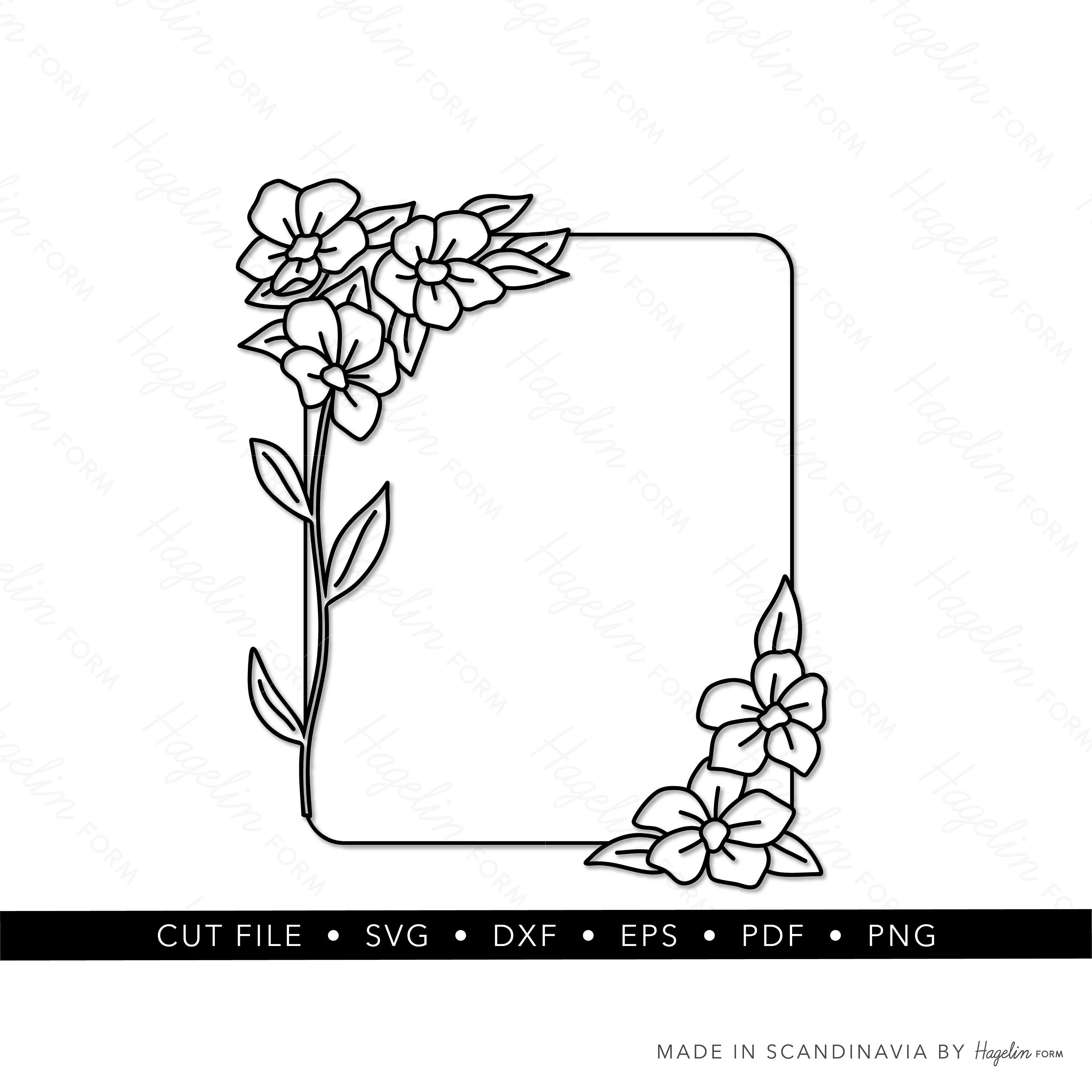 Simple Flower Frame Designs