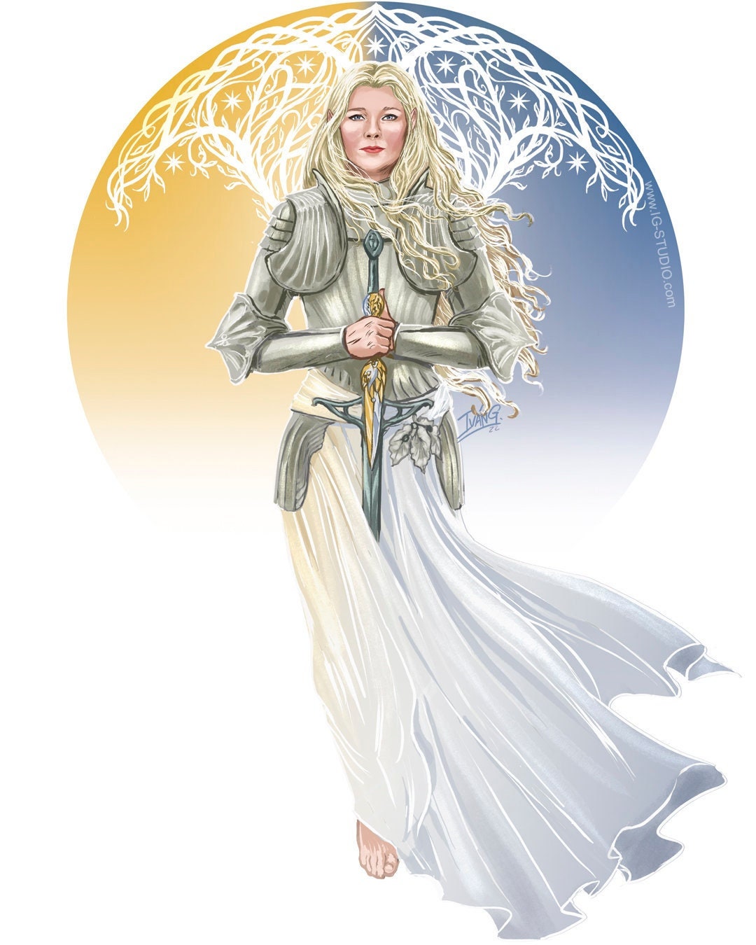 Morfydd Clark as Galadriel (signed Prints) © Iván García. - Etsy