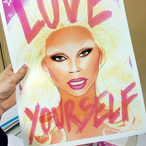 Rupaul limited Edition Prints © Iván García - Etsy